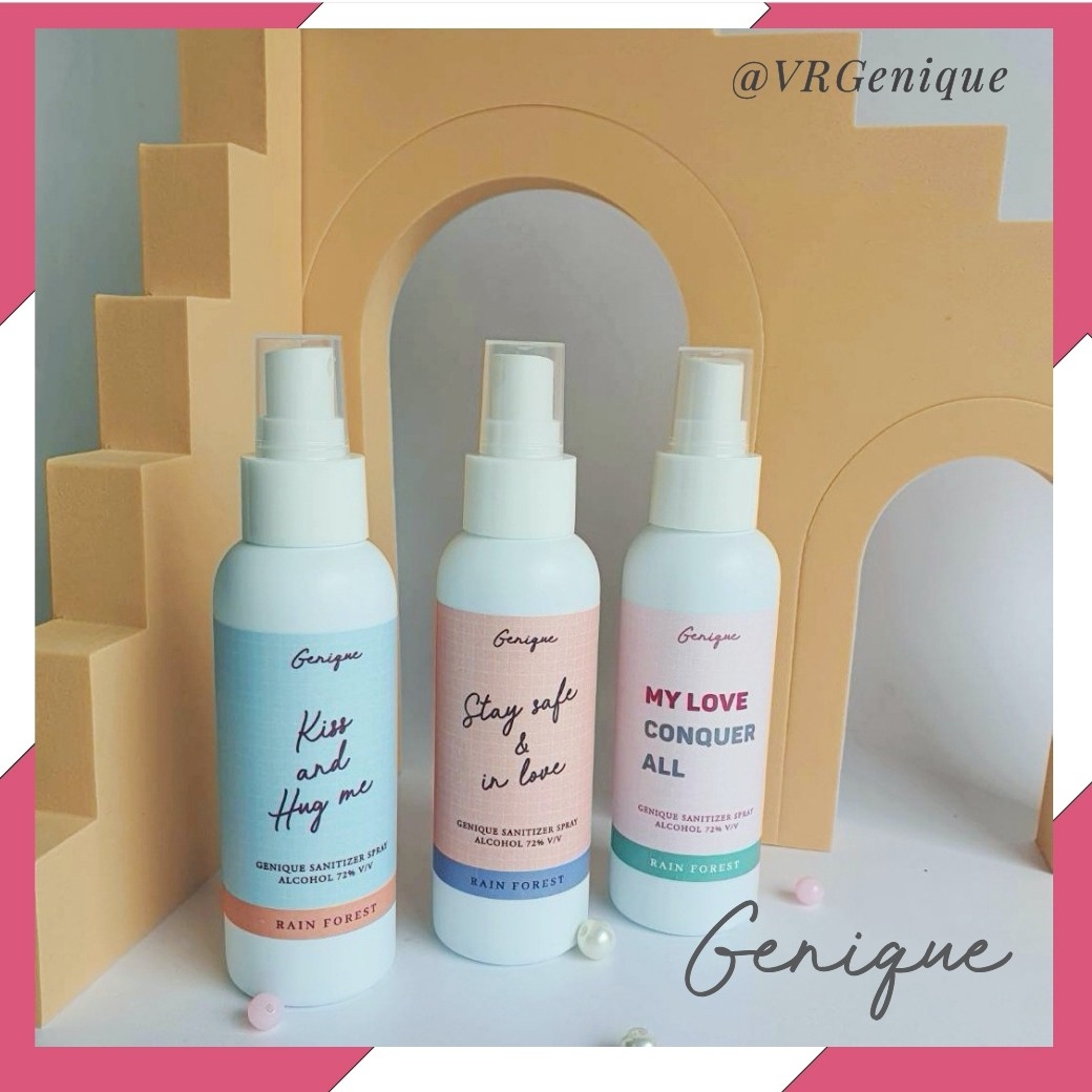 Genique (จีนิค) Set สเปรย์แอลกอฮอล์ 100 ml. 3 ขวด - Vrgenique แอลกอฮอล์ ...
