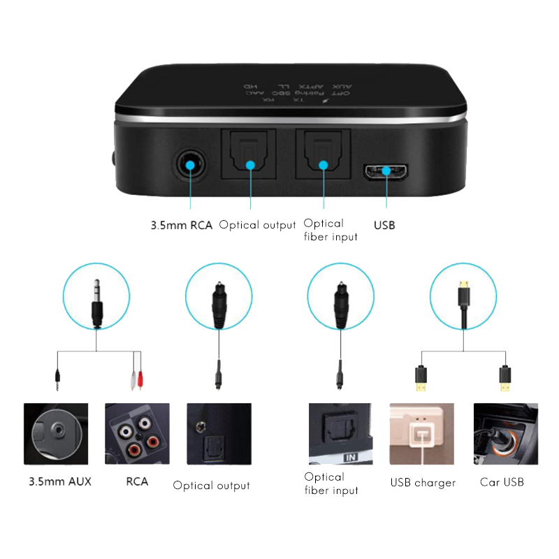 CSR8675 AptX HD LL Low Latency Bluetooth 5.0 Audio Transmitter Receiver ...