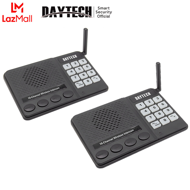 ส่งไวจากไทยDaytech Wireless Intercom System ระบบอินเตอร์คอมไร้สาย 10 ช่อง ระยะทาง 1 กม สำนักงาน ...