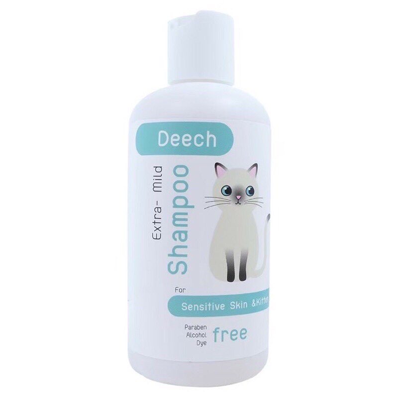 Deech แชมพูสำหรับแมว เพื่อเส้นขนสัมผัสนุ่มเงางาม สกัดจากธรรมชาติ ...