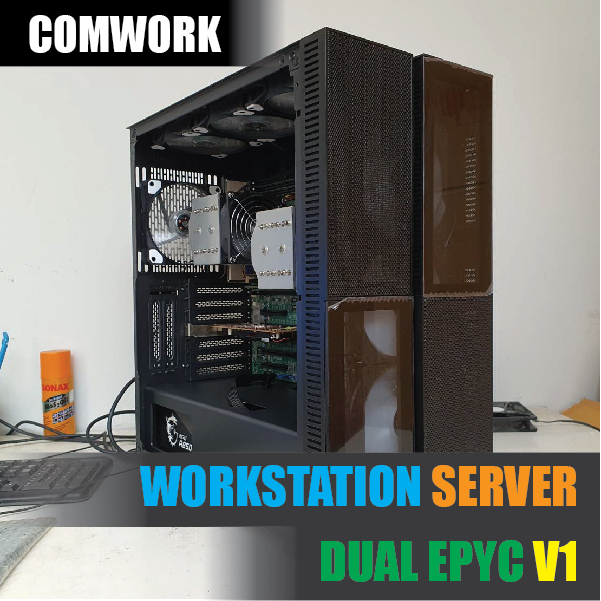 คอม 64 เธรด ซีพียู 3.0-3.3GHz DUAL AMD EPYC 7302 เมนบอร์ด DUAL CPU แรม ...