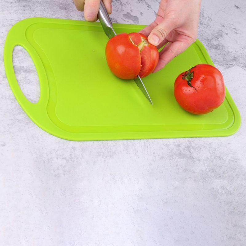 Plastic Chopping Block Meat Vegetable Cutting Board Non-Slip Anti ...