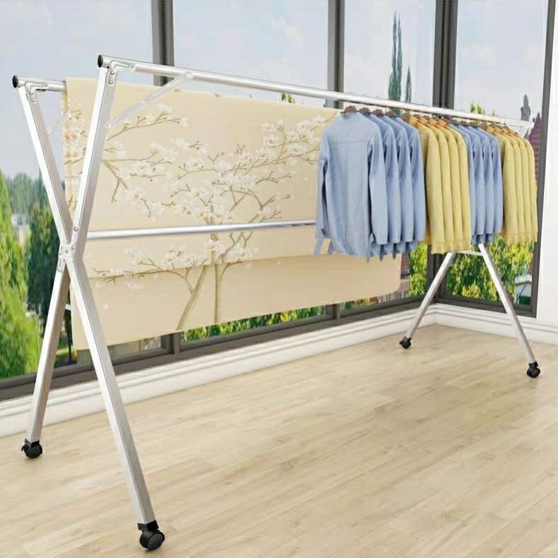 【In stock】Stainless steel drying rack indoor and outdoor floor folding ...