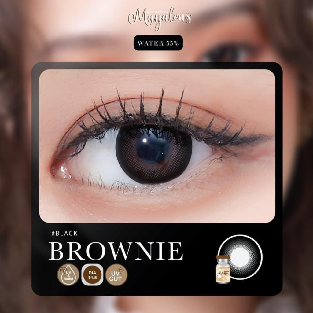 คอนแทคเลนส์ขนาดบิ๊กอายBlack Brownie (Maya Wink) - Wonderlandbigeye ...