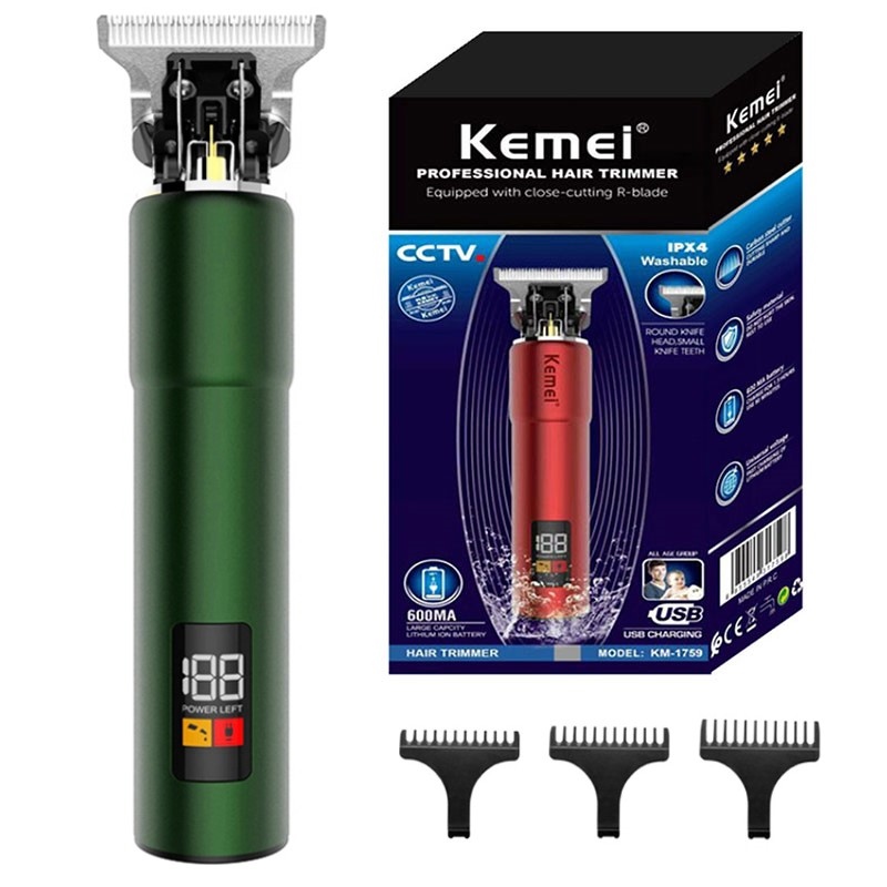 Original kemei waterproof cordless barber hair trimmer blade can be ...
