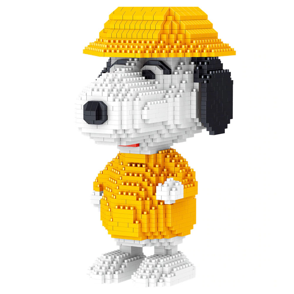 Lezi LN8102 Snoopy in Yellow Nano Building Block Set 1587 Pieces ...