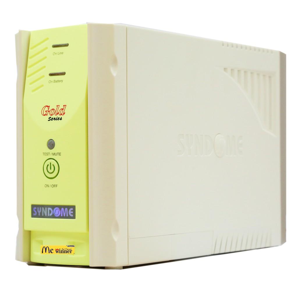 BESTSELLER อุปกรณ์คอม RAM UPS(เครื่องสำรองไฟฟ้า) SYNDOME INNO SERIES 800VA/480WATT รุ่น GOLD ...