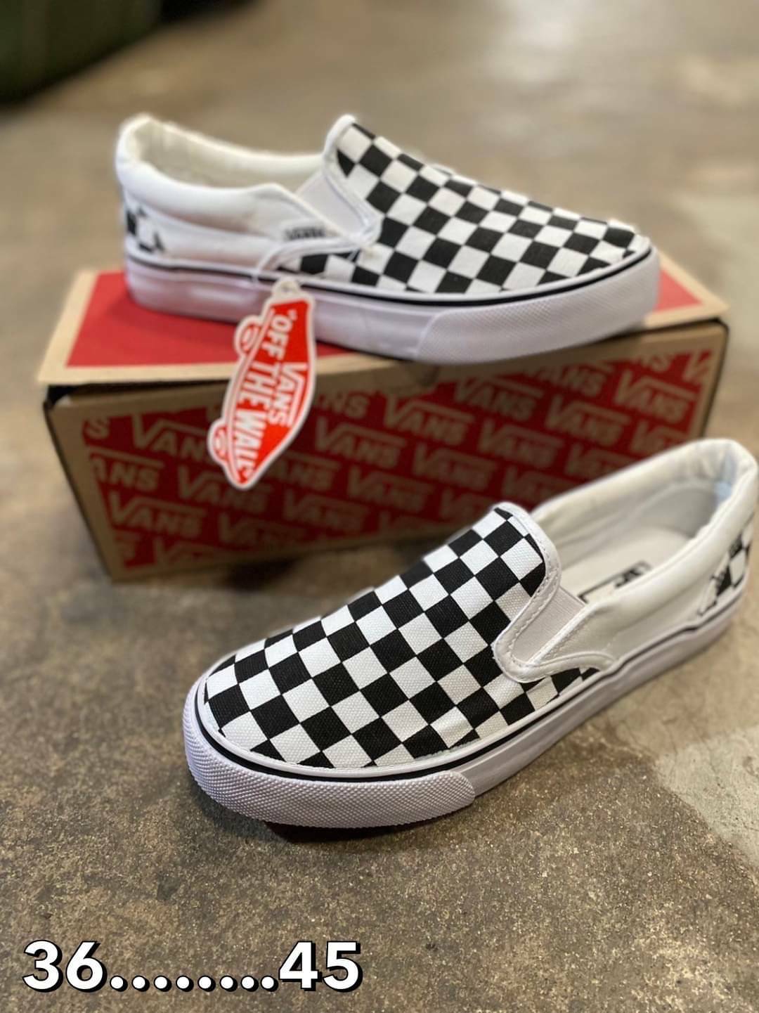 รองเท้าผ้าใบ Vans Salip On สำหรับผู้หญิงและผู้ชาย มี 4 สไตล์ให้เลือก Sz 36..45 - Minishop123 ...