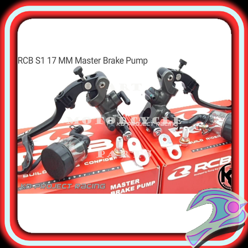 ปั้มบนก้านยาว RCB S1 ซ้าย ขวา เบอร์ 17 MM Master Brake Pump มือเบรคคู่ ปั๊มบนคู่ ปั้ม+ปั้ม ปั้ม ...