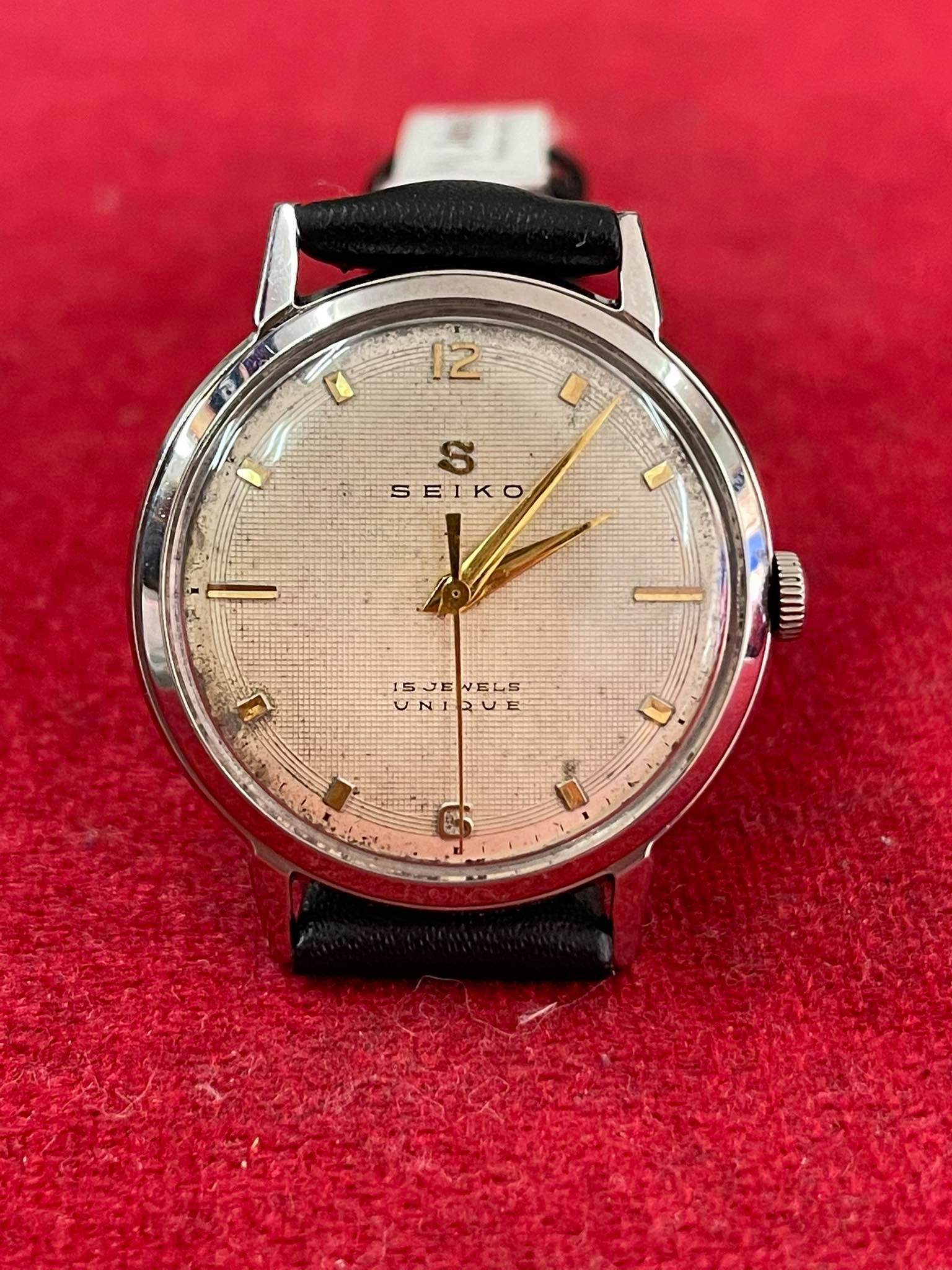 นาฬิกา S SEIKO 15 Jewels Unique ระบบไขลาน นาฬิกาวินเทจ นาฬิกามือสองของแท้ | Lazada.co.th