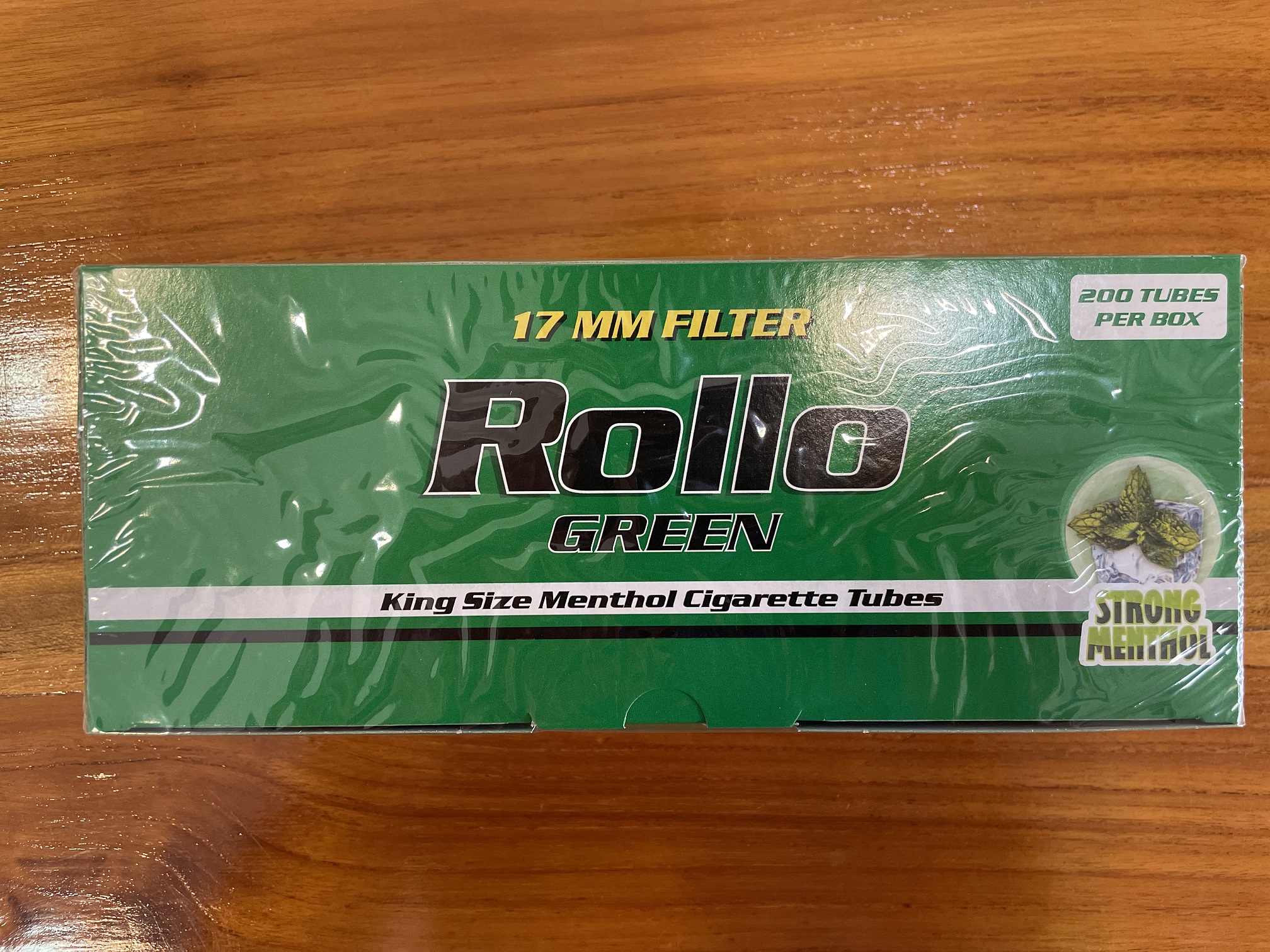 ใหม่ หลอดเปล่า โรลโล่ แบบเขียว (เย็น) Rollo Green Menthol ขนาด 200 ชิ้น ...