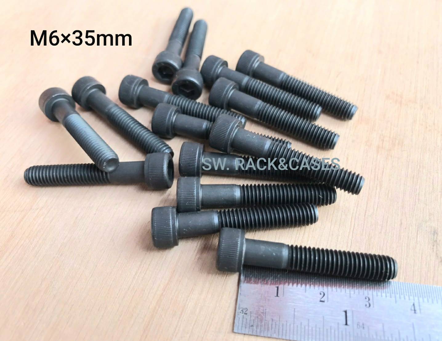 น็อตหกเหลี่ยมหัวจมดำ M6x35 (ราคาต่อแพ็ค 20 ตัว) ขนาด M6x35mm Grade : 12 ...