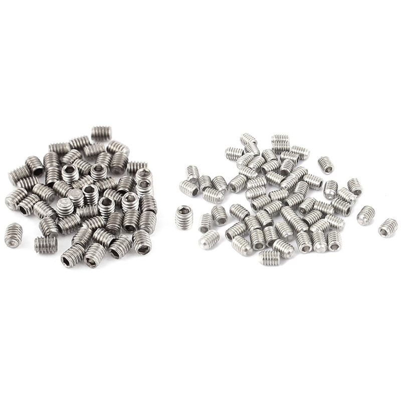 50Pcs M2.5 x 3mm Stainless Steel Hex Socket Set Grub Screws Headless Cup Point - ERTIC - ThaiPick