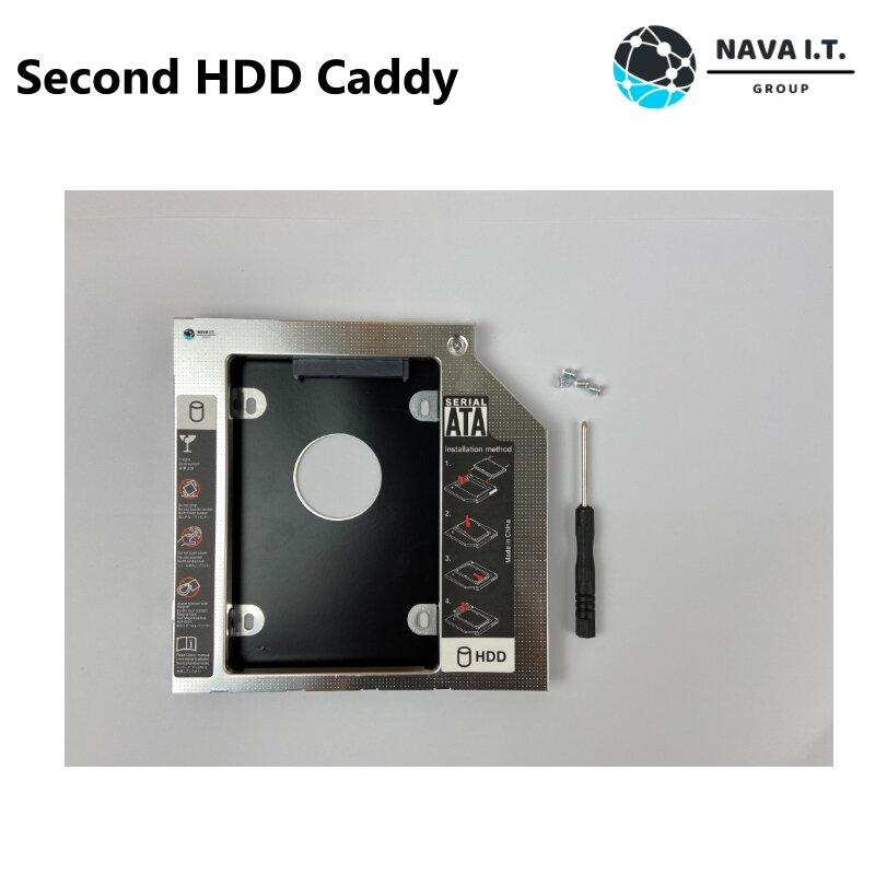 ถาดแปลง Second HDD Caddy 99.512.7mm Bracket DVD-ROM CD Optical Bay Tray ...