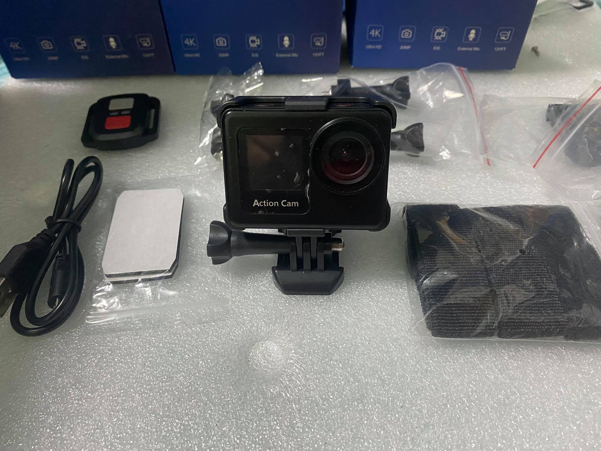 Hot SALE Sports camera 4k wifi Dual color Screen 10m waterproof body ...