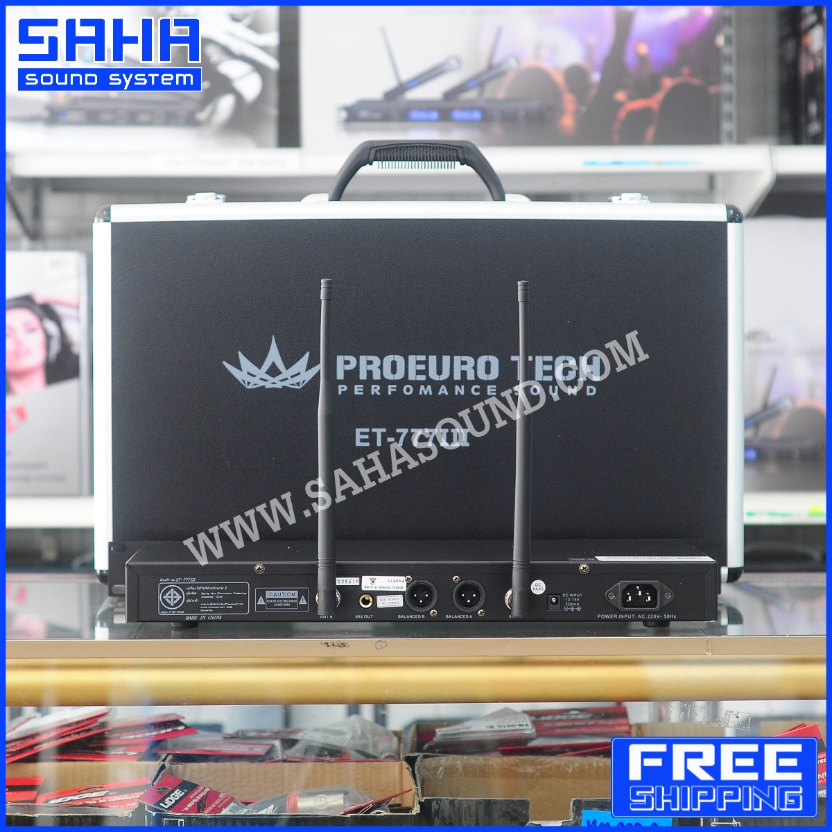 ส่งฟรี *ประกัน 1 ปี* PRO EUROTECH ET-777III ไมโครโฟนไร้สาย ไมค์ลอย - ถือคู่ เสาหน้า (ด้ามอลูฯ ...