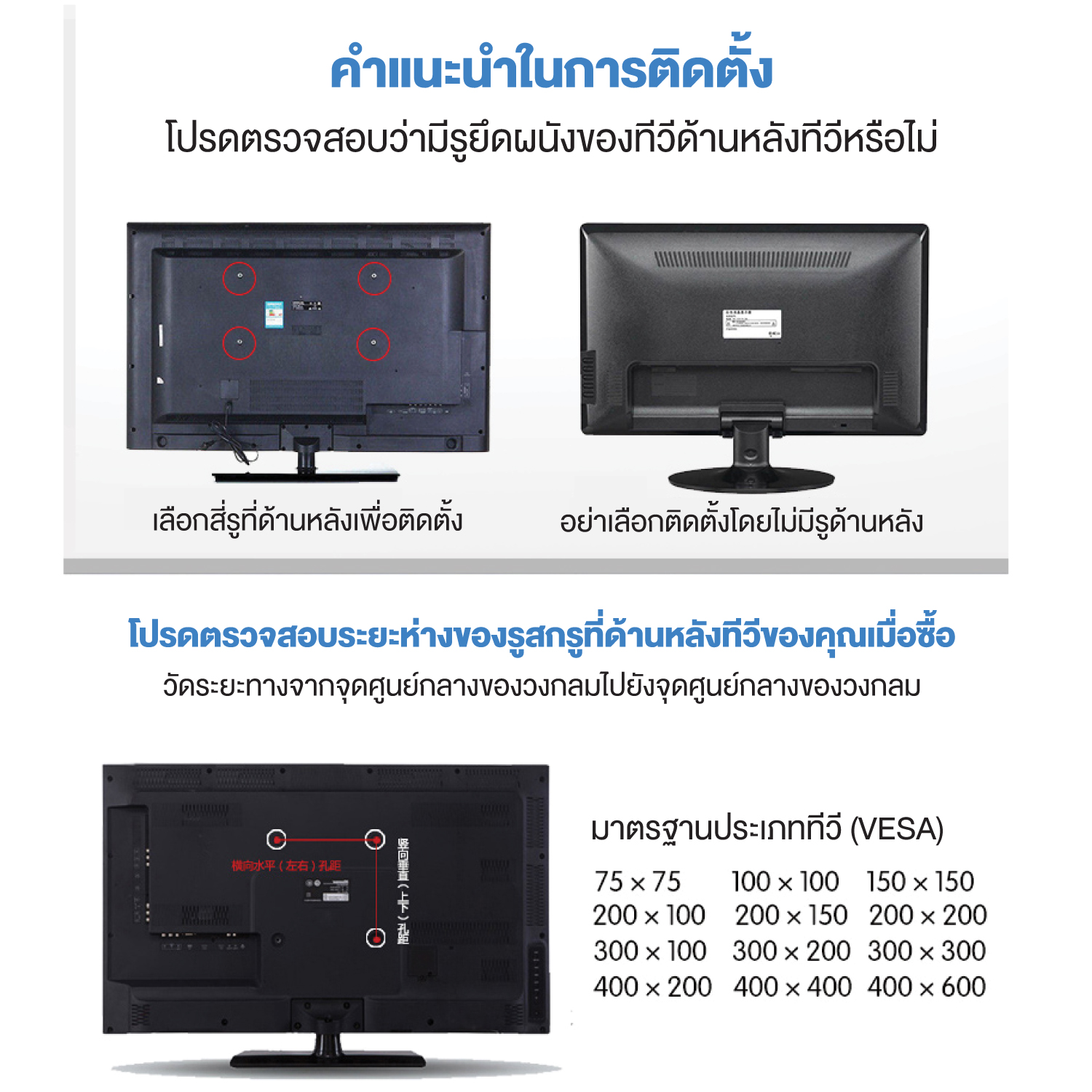 Elife ขาแขวนTV ติดผนัง รองรับทีวี LED LCD Plasma ขนาด 32นิ้ว 40นิ้ว 42 ...