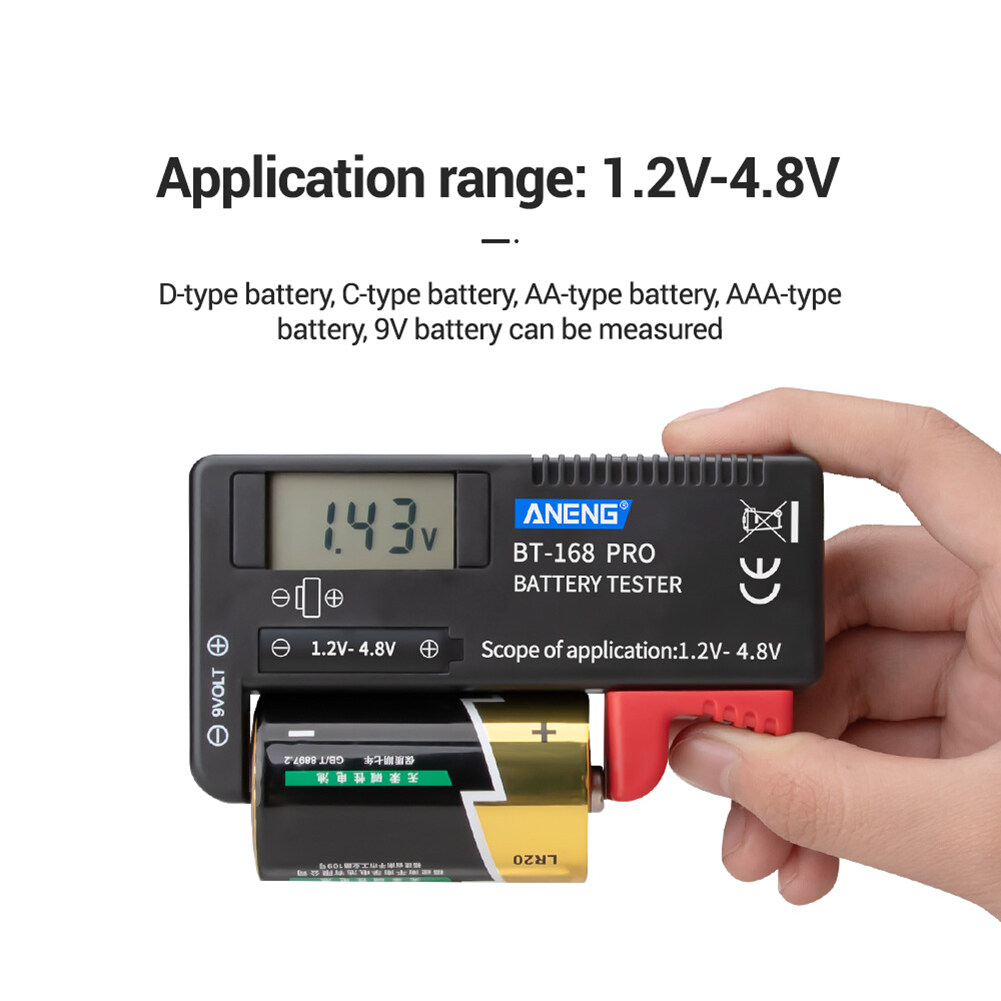 ANENG BT-168 PRO Digital Battery Tester Battery Capacitance Diagnostic ...