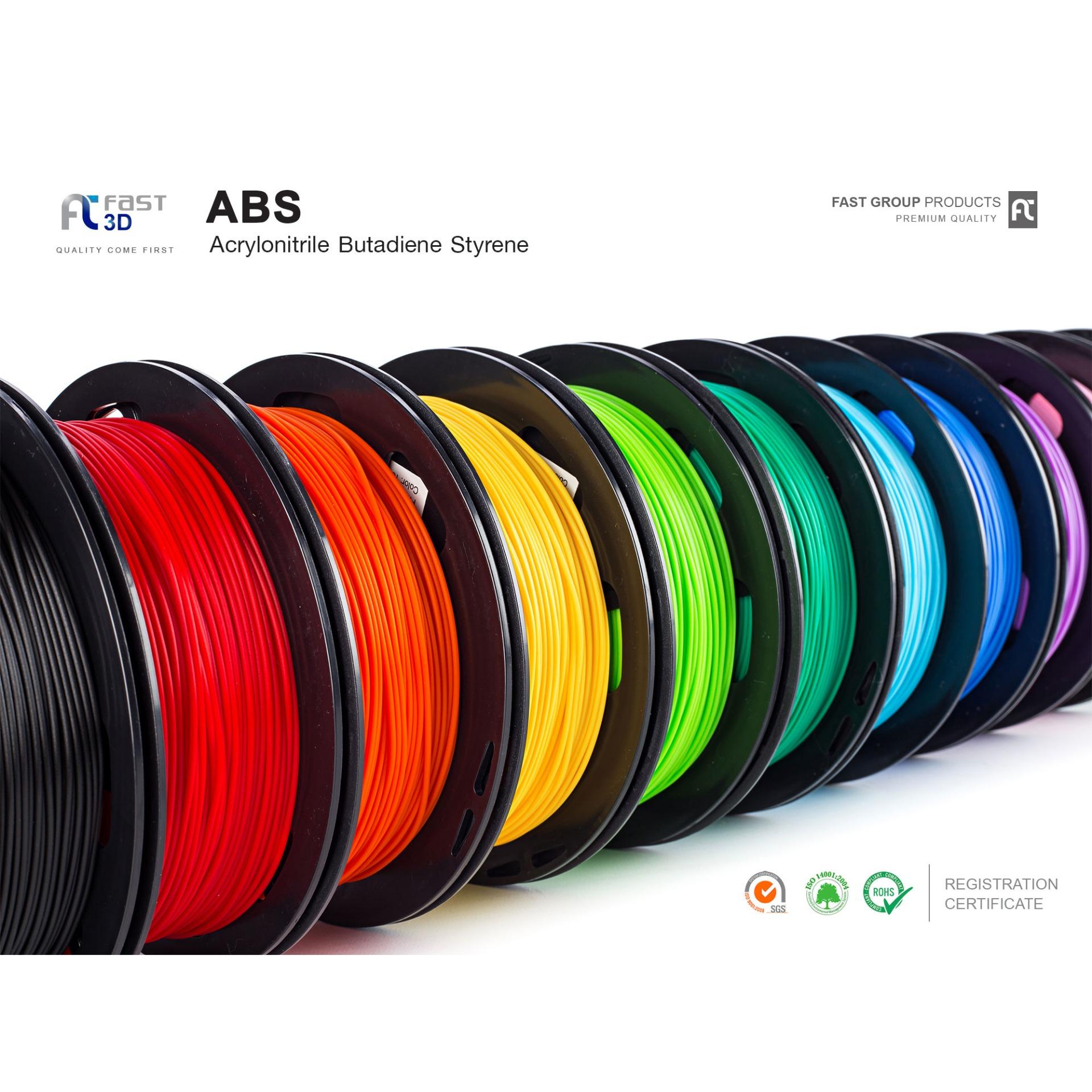 Fast 3D Filament ABS Luminous green Size 1.75mm for 3D Printer - Fast ...
