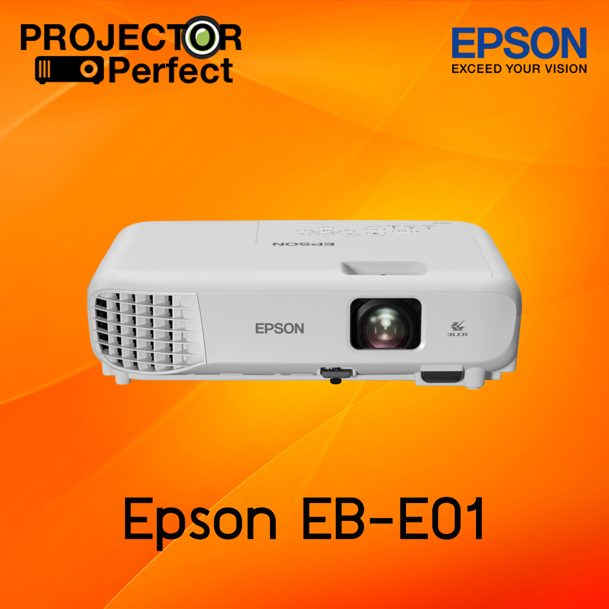 Epson โปรเจคเตอร์ รุ่น EB-E01 XGA 3LCD LCD Projector 3300 ANSI (มาแทนรุ่น EB-X05) - ประกันศูนย์ ...