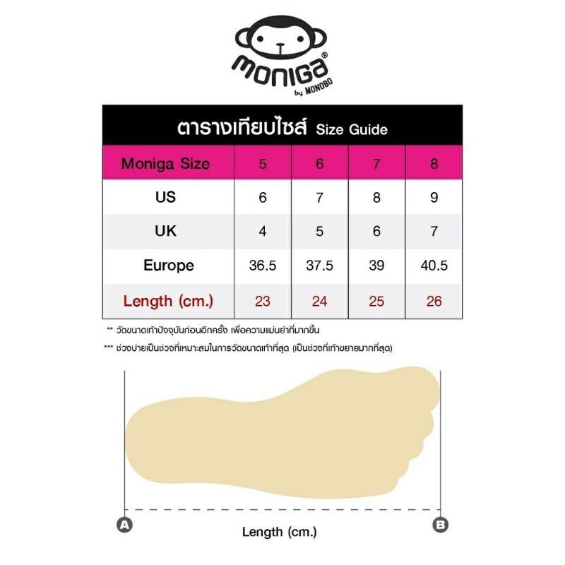 รองเท้าแตะแบบสวมหูหนีบ MONOBO รุ่น MONIGA6.7 พื้นหนา นิ่ม ใส่สบาย ราคา ...