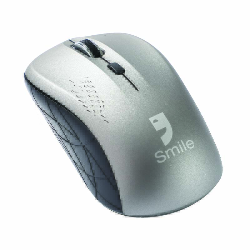Wireless Optical Mouse USB SMILE (WM-6139) Black Mouse เมาส์สำหรับ ...