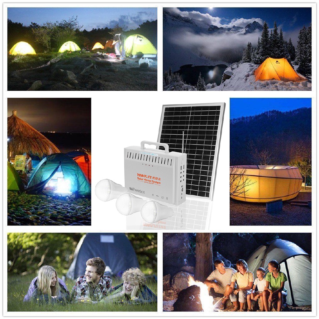YOBOLIFE SOLAR HOME SYSTEM 12V 9Ahชุดไฟนอนนา เดินป่า แผงโซล่าเซลล์แบบ ...