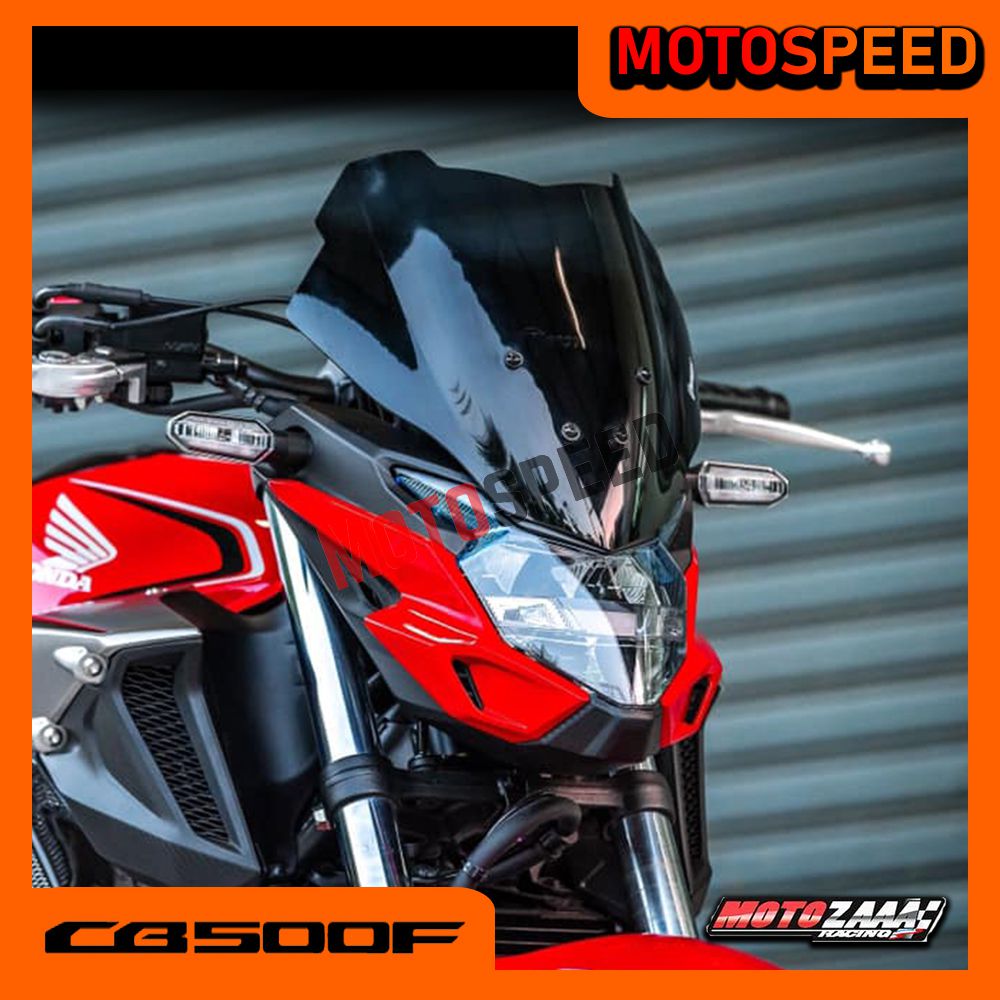 (พรีออเดอร์ 7-14 วัน ชิวหน้า ชิวแต่ง สีดำ V.2 Windscreen Honda CB500F ...