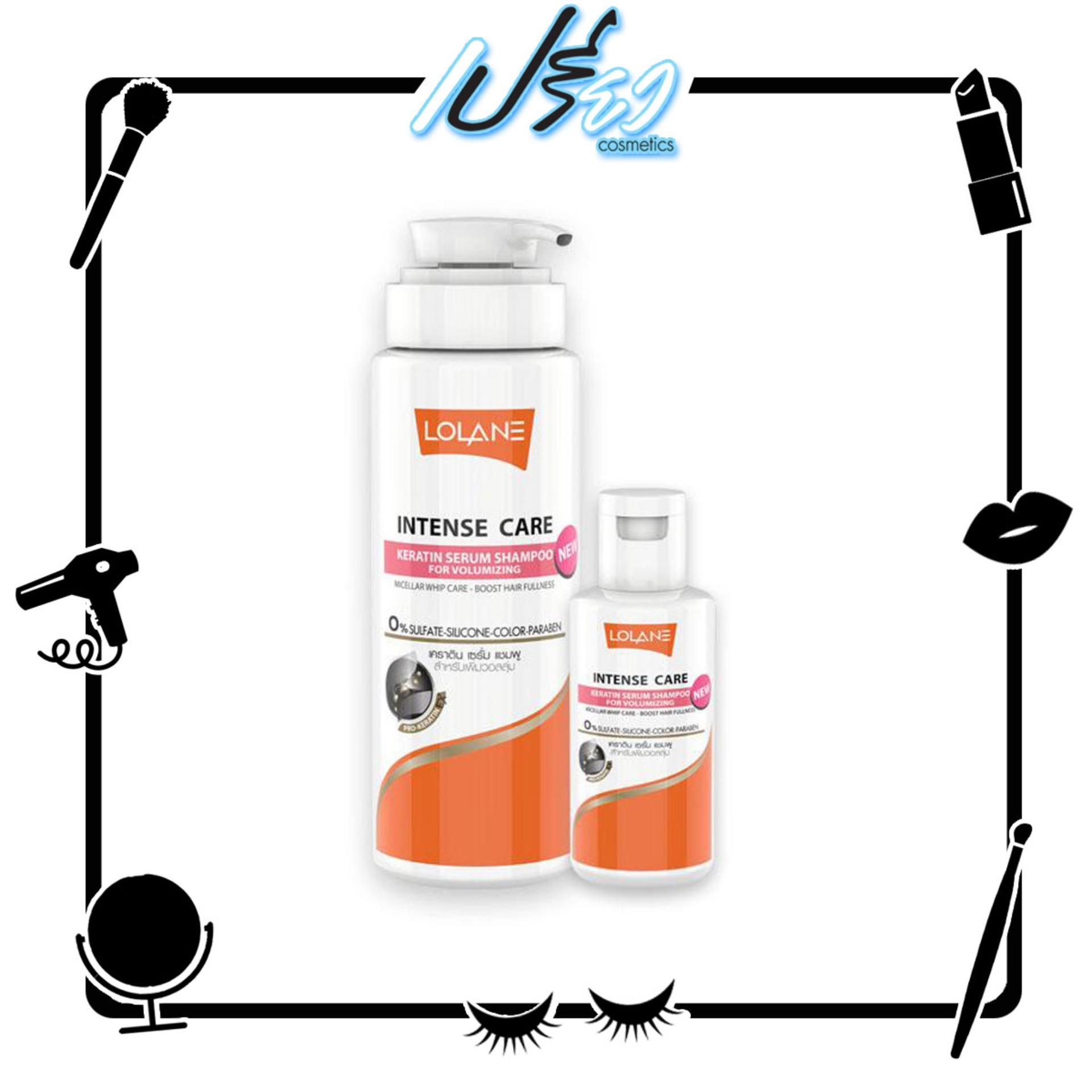 LOLANE INTENSE CARE KERATIN SERUM SHAMPOO 400 ML.Volumizing : ฟื้นบำรุง ...