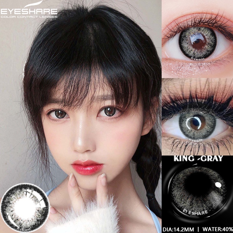 COD 1 Pair Brown Grey Black Colored Mixed Big Eyes Soft Contact Lenses cod-1-pair-brown-grey-black-colored-mixed-big-eyes-soft-contact-lenses