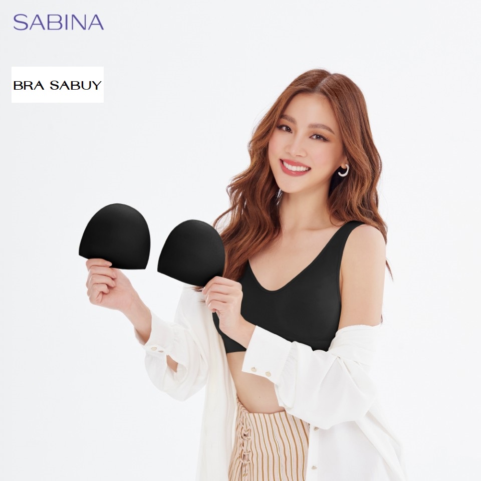 เซตเสื้อสีขาว 3 ตัวแบบตะขอหลัง ขนาดฟรีไซส์ รองรับรอบอก 28-46 นิ้ว SABINA HAPPY BRA รุ่น BRA ...