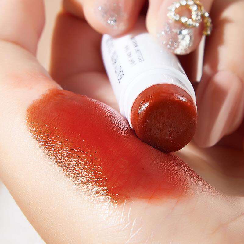 ลิปสติกเปลี่ยนสี ลิปบาล์มแคโรทีนสีพีชและเชอรี่ ลิป Beauty Heyxi แก้ปาก ...