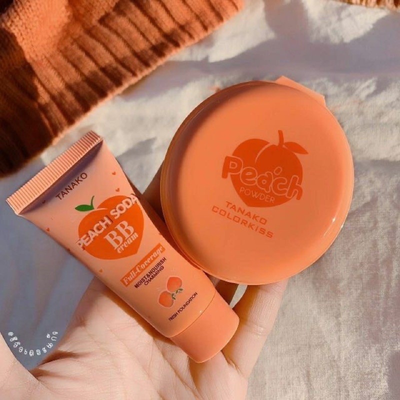 TANAKO BB Peach Soda, BB Cream Sunscreen Cushion CC CC Cream Duo of ...