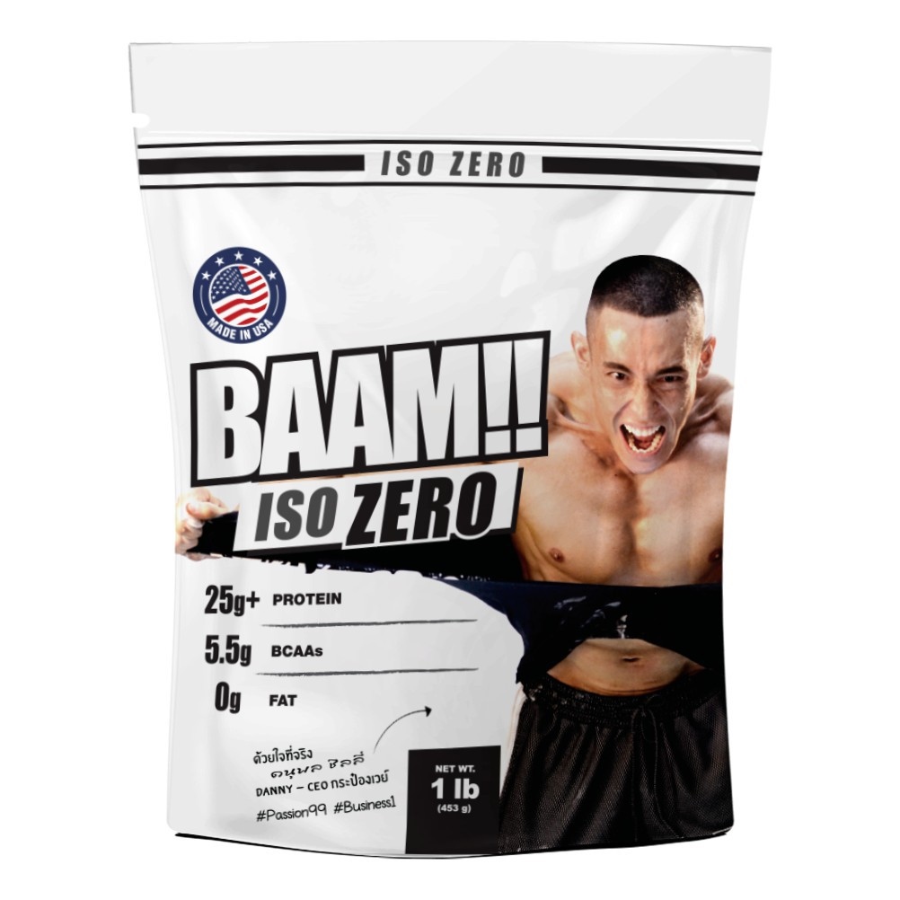 คุณภาพดีราคาถูก BAAM ISO ZERO 1 LB WHEY PROTEIN ISOLATE BCAA 5.5G เวย์ ...