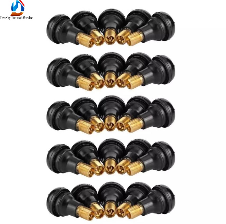 100pcs TR-413 Snap In Short Black Rubber Valve Stems TR413 Tubeless ...