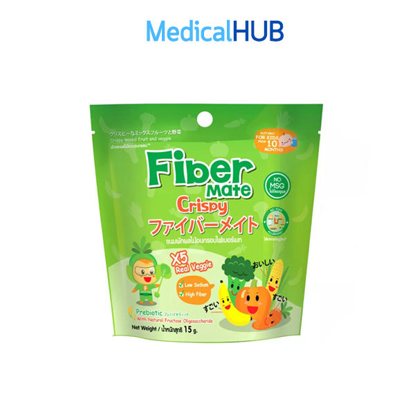 Fiber Mate Crispy ไฟเบอร์เมท คริสปี้ ขนมผักผลไม้ อบกรอบ ขนมผัก ผสม อิน ...