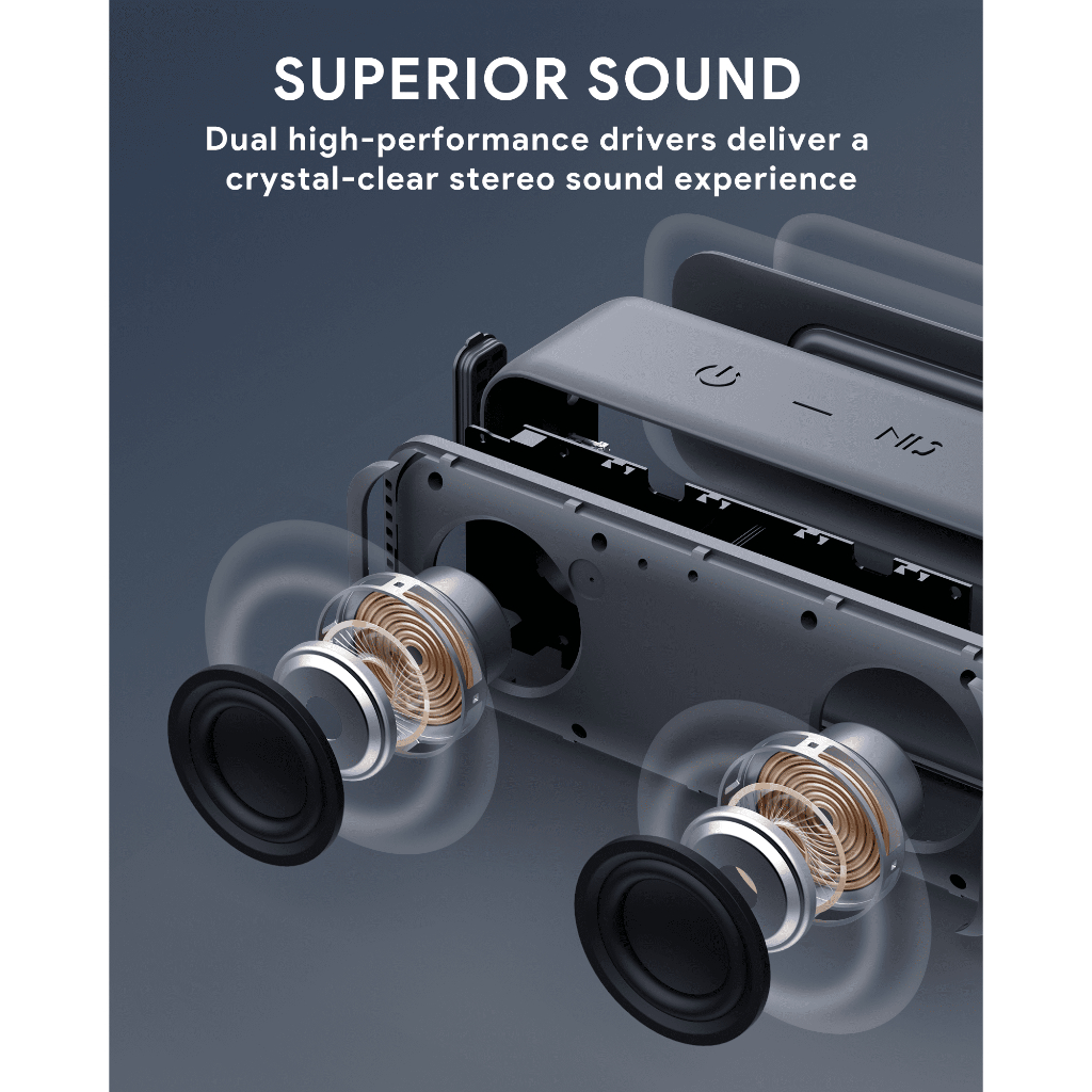 AUKEY SK-A2 ลำโพงบลูทูธ SoundStream Bluetooth Speaker with TWS (True ...