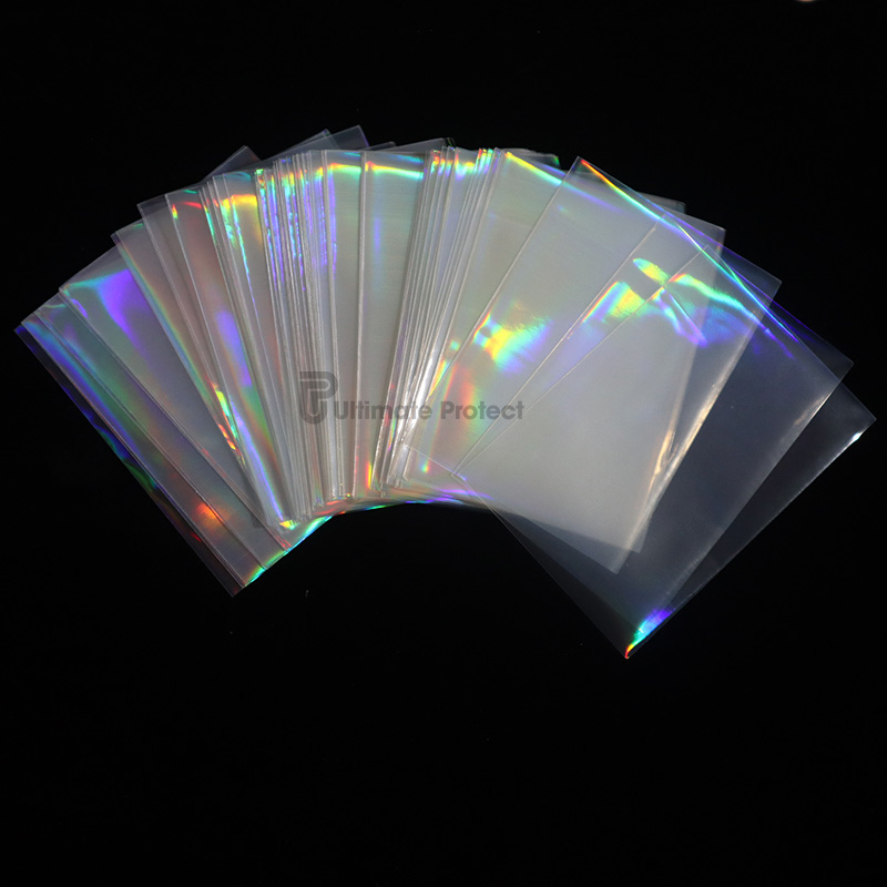 65*90mm Clear Card Cover Pp Material Durable Card Sleeve Laser Colorful ...