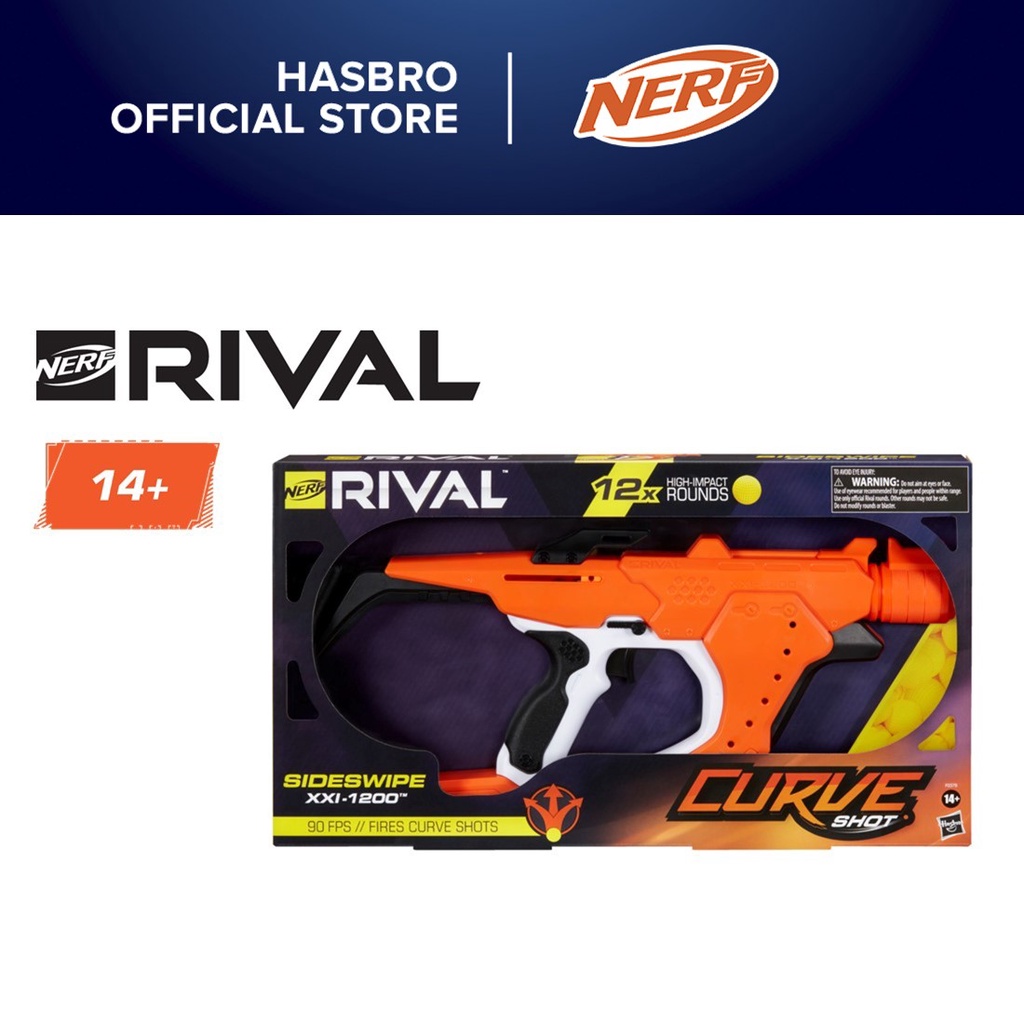 Hasbro Nerf Rival Curve Shot Sideswipe XXI-1200 Blaster Fire Curve ...