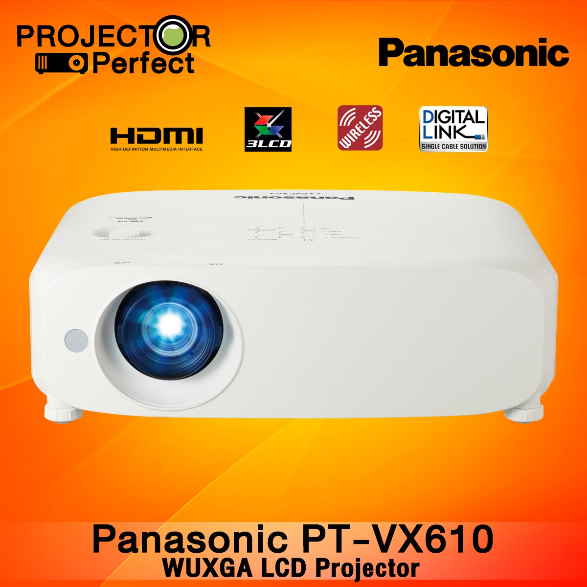 PANASONIC PT-VX610 (5500 lm / XGA) LCD PROJECTOR [ by Projector Perfect ...