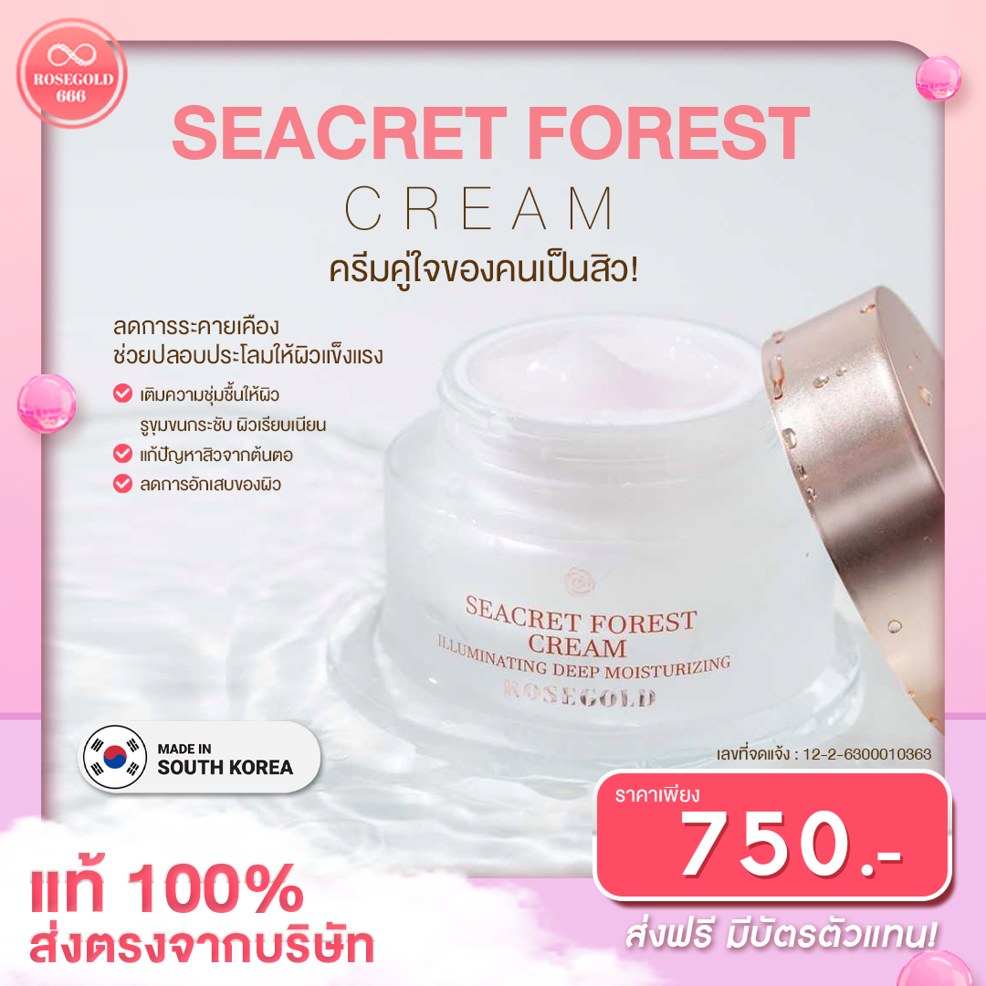 SEACRET FOREST CREAM ครีมคู่ใจของคนเป็นสิว | Lazada.co.th