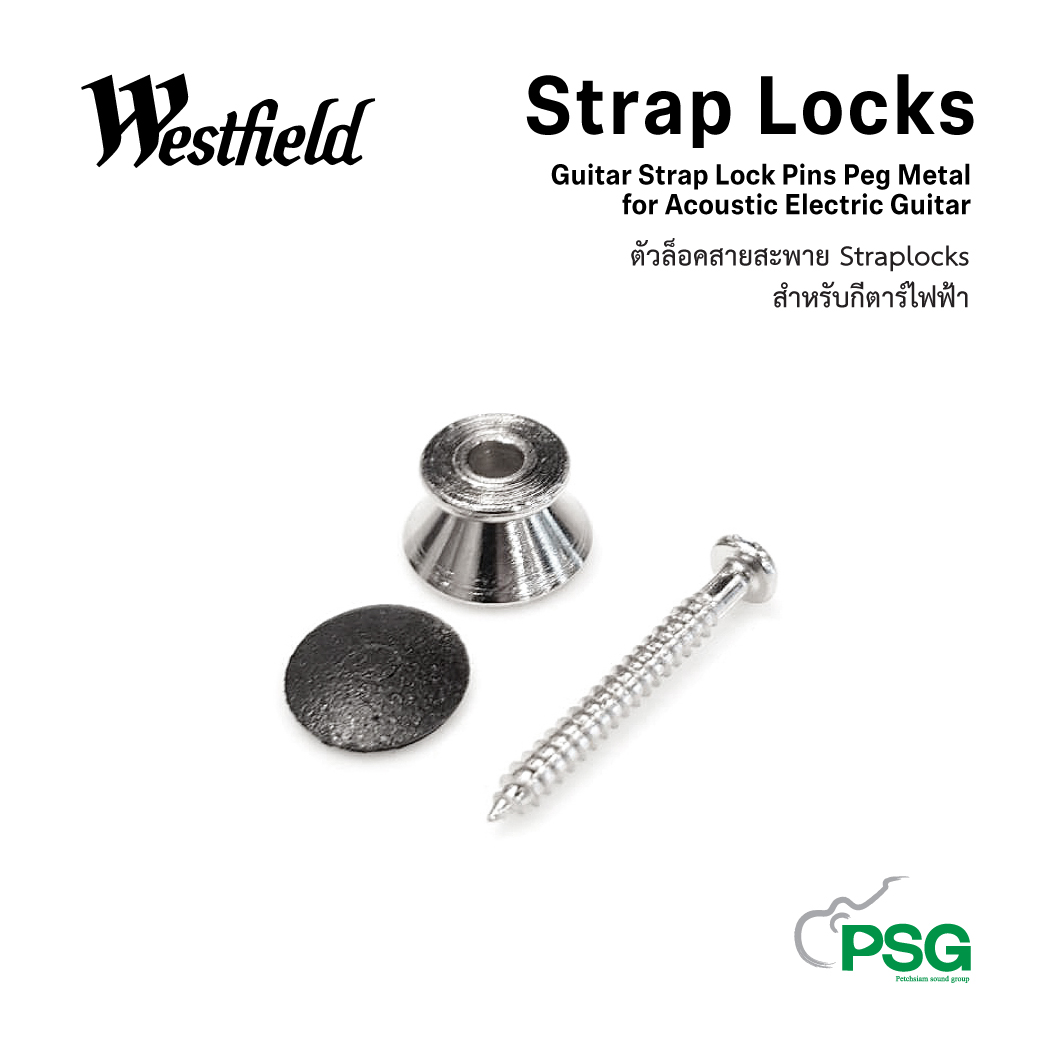 WESTFIELD : Guitar Strap Lock Pins Peg Metal for Acoustic Electric ...