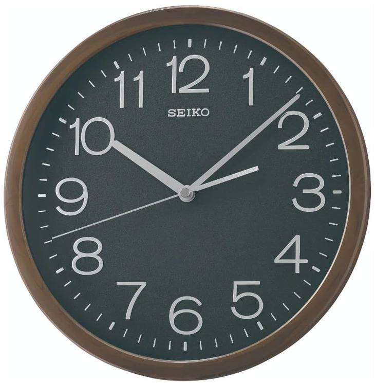 SEIKO นาฬิกาแขวนผนัง รุ่น QXA747S ขอบสีเงินพ่นทราย QXA747G ขอบสีทองพ่น ...