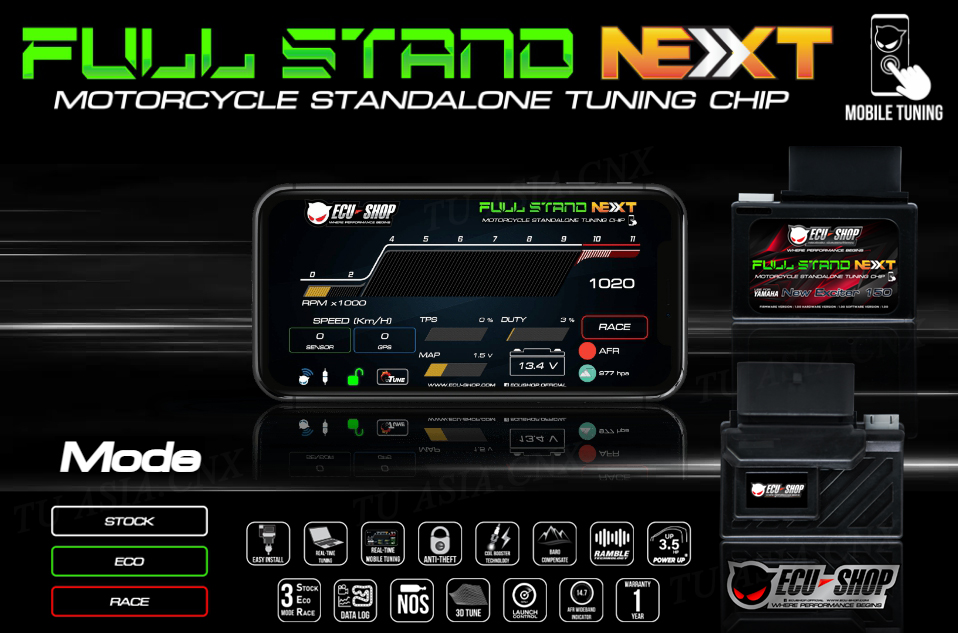 กล่องซิ่ง FULL STAND NEXT - สำหรับกลุ่มรถ YAMAHA **แรงม้า แรงบิดเพิ่ม ...