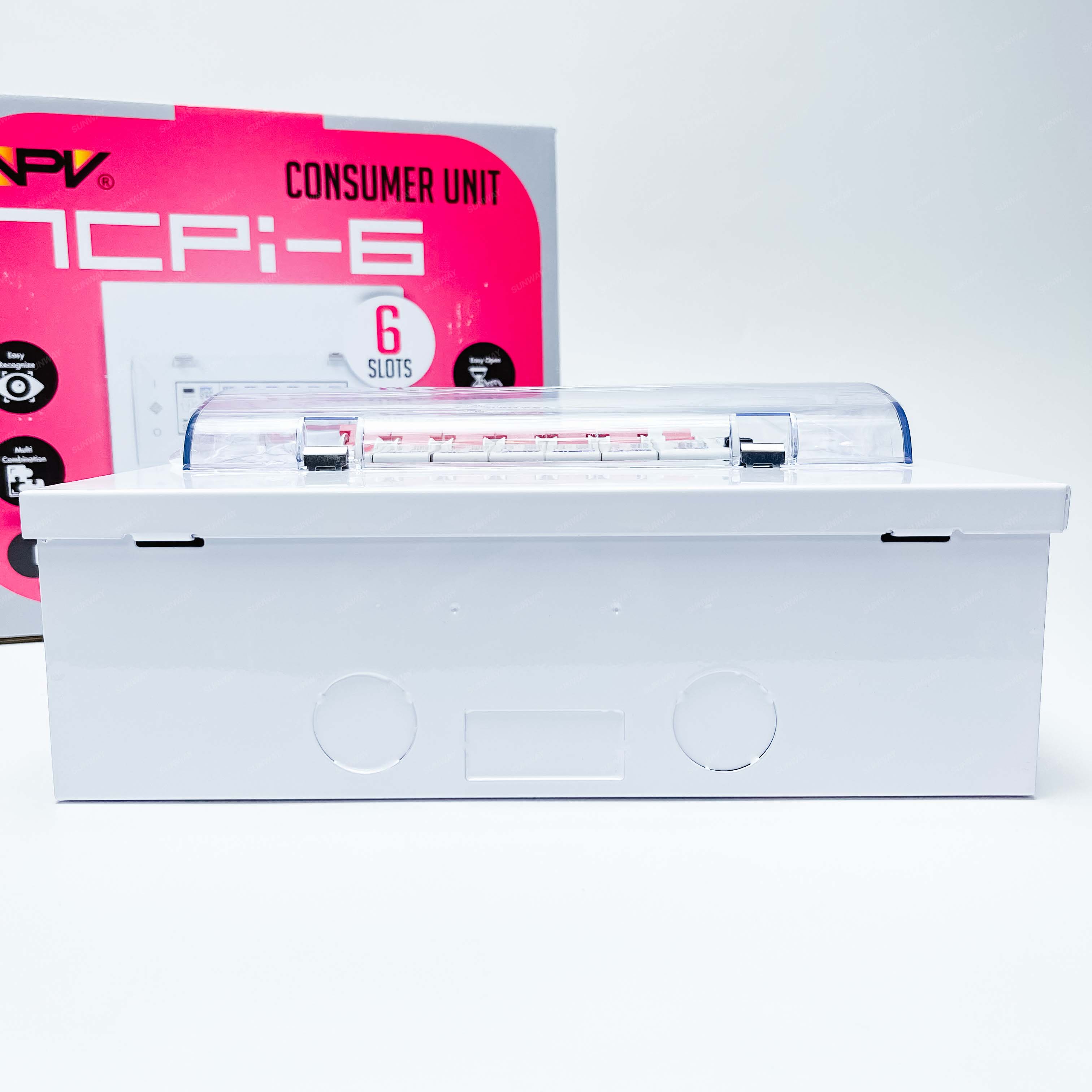 ตู้คอนซูมเมอร์ NPV 6 ช่อง เมนกันดูด RCBO เมนธรรมดา MCB ตู้ควบคุมไฟ ตู้โหลดกันดูด ตู้คอนซูเมอร์ ...