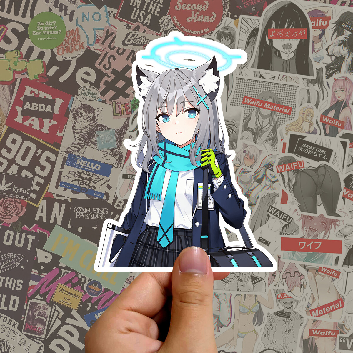 Blue archive Shiroko Sticker For Car สติ๊กเกอร์ Blue Archive Game ...