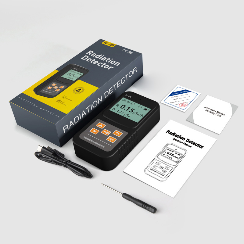 FS-600 Geiger Counter เครื่องตรวจจับรังสีนิวเคลียร์ Radioactive Ray X ...