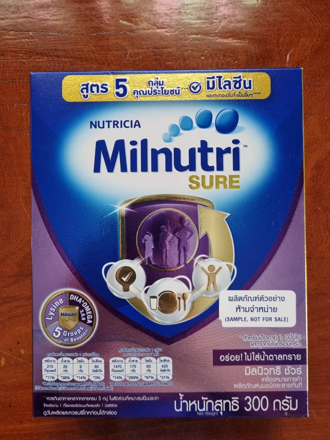 MILNUTRI SURE นิวทริเซีย มิลนิวทริชัวร์ 300กรัม ***มีสติ๊กเกอร์ ...