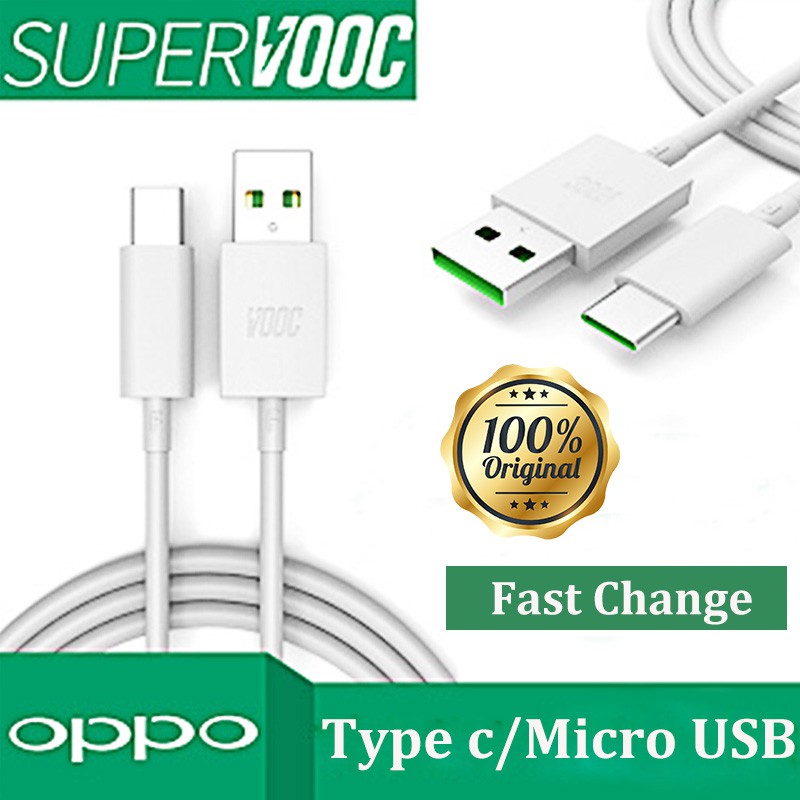 สายชาร์จ For OPPO VOOC Flash Fast Charging Micro USB/Type C Charging ...