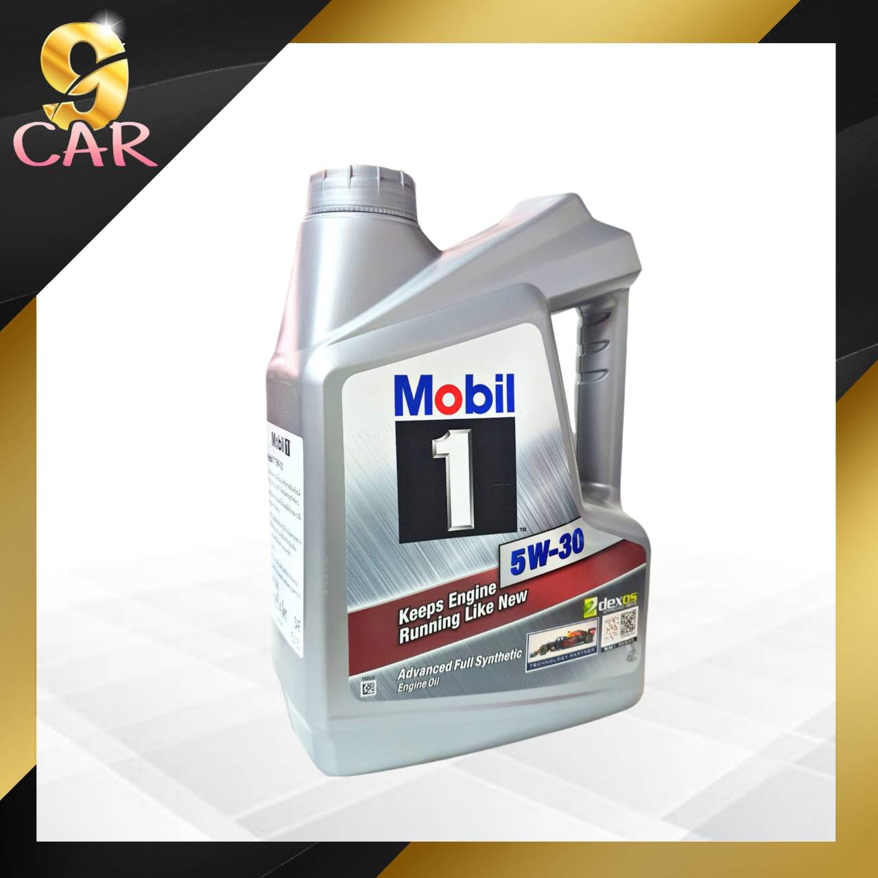 โฉมใหม่!! น้ำมันเครื่องยนต์เบนซิน Mobil 1 5W-30 4ลิตร **แถมฟรี!! กรอง ...